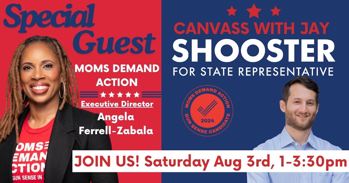 Jay Shooster Door Knocking! with Angela Ferrell-Zabala of MOMS DEMAND ...