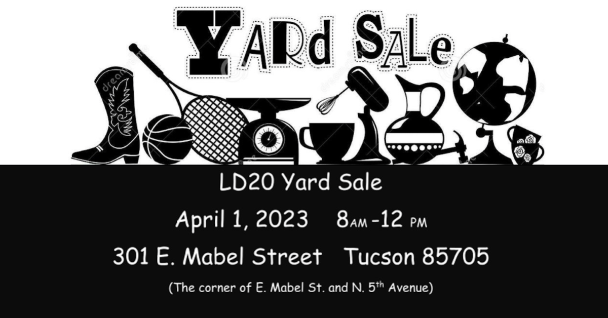 Legislative District 20 Fundraising Yard Sale · Project 15/30