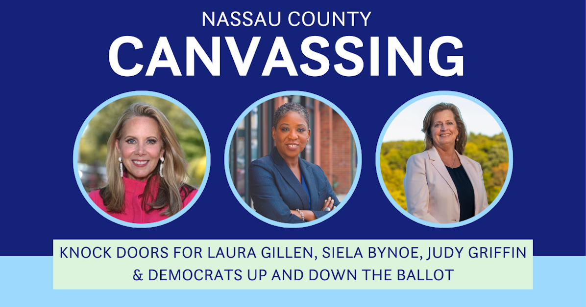 Rockville Centre: Canvassing for Laura Gillen, Siela Bynoe, and Judy ...