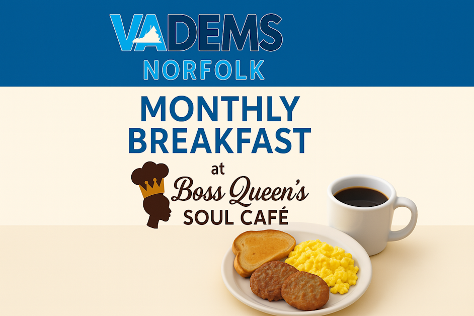 Norfolk Democrats Monthly Breakfast · Norfolk City Democratic Committee