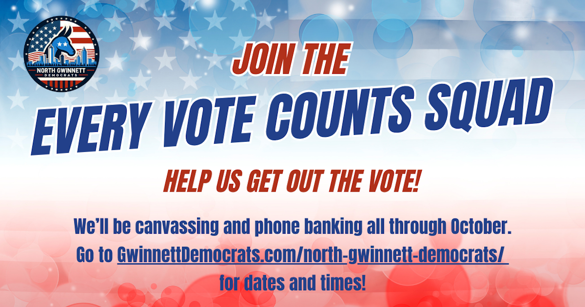 Phone Bank with North Gwinnett Democrats Every Vote Counts Squad ...