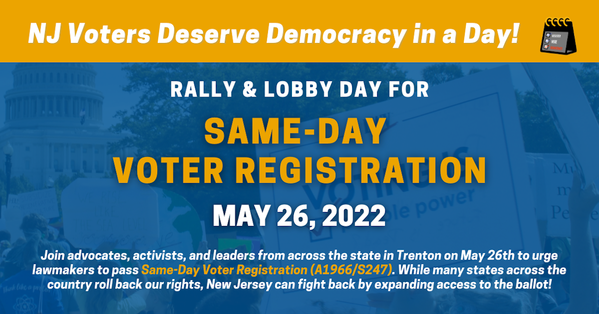 Same-Day Voter Registration Rally & Lobby Day · Mobilize