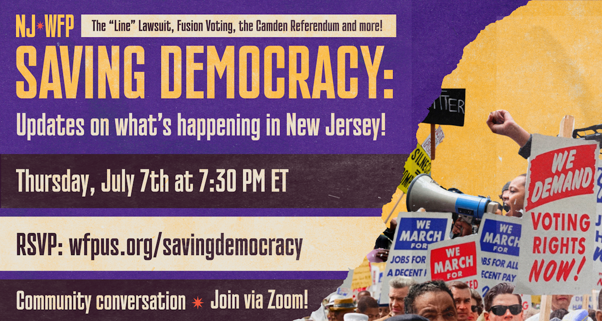 SAVING DEMOCRACY: Updates on what's happening in New Jersey! · New ...