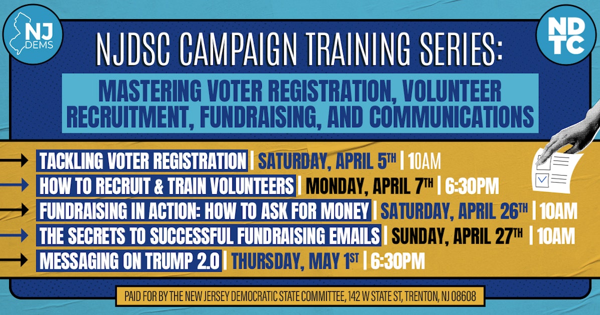 NJDSC Campaign Training Series · New Jersey Democratic State Committee