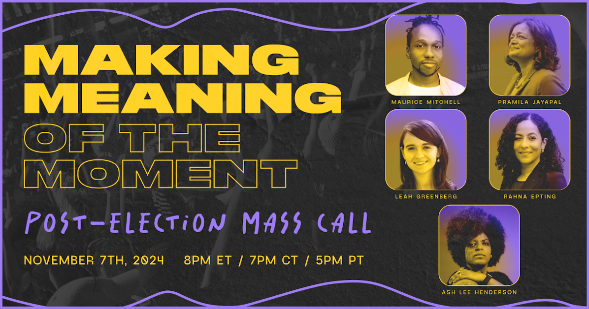 Post-Election Mass Call · Election Response Center