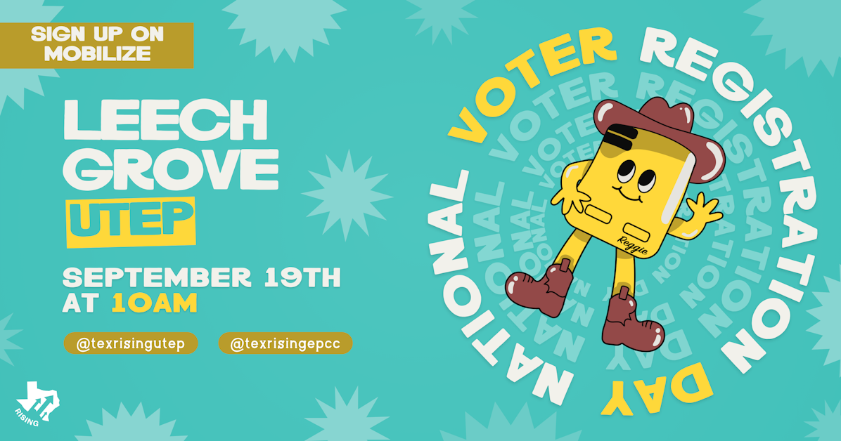 National Voter Registration Day Party @ Leech Grove · Mobilize
