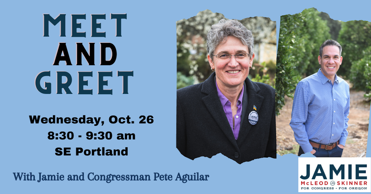 Meet and Greet with Jamie and Rep. Pete Aguilar · Stand Up America