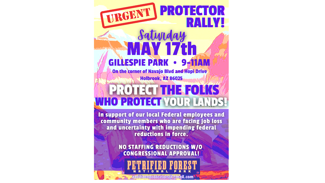 Protect Federal Employees Rally · AZ LD7 Democrats
