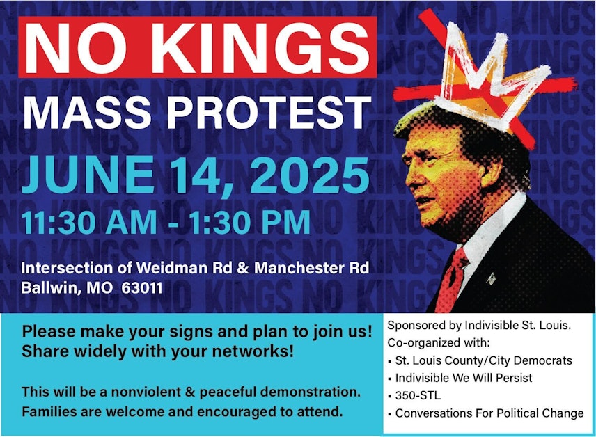 No Kings Protest · St. Louis County Democratic Central Committee