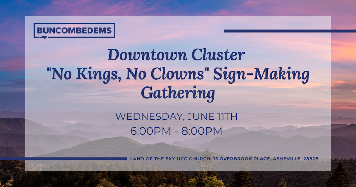 Downtown Cluster "No Kings, No Clowns" Sign-making Gathering · Mobilize