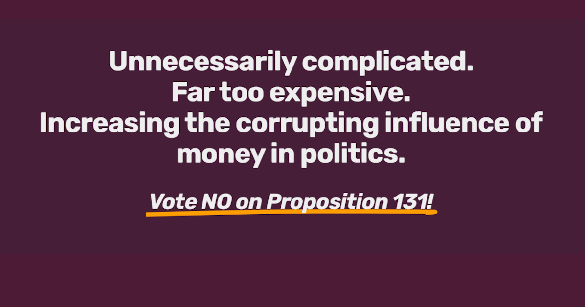 Pledge to Vote NO on Proposition 131 · Colorado Working Families Party