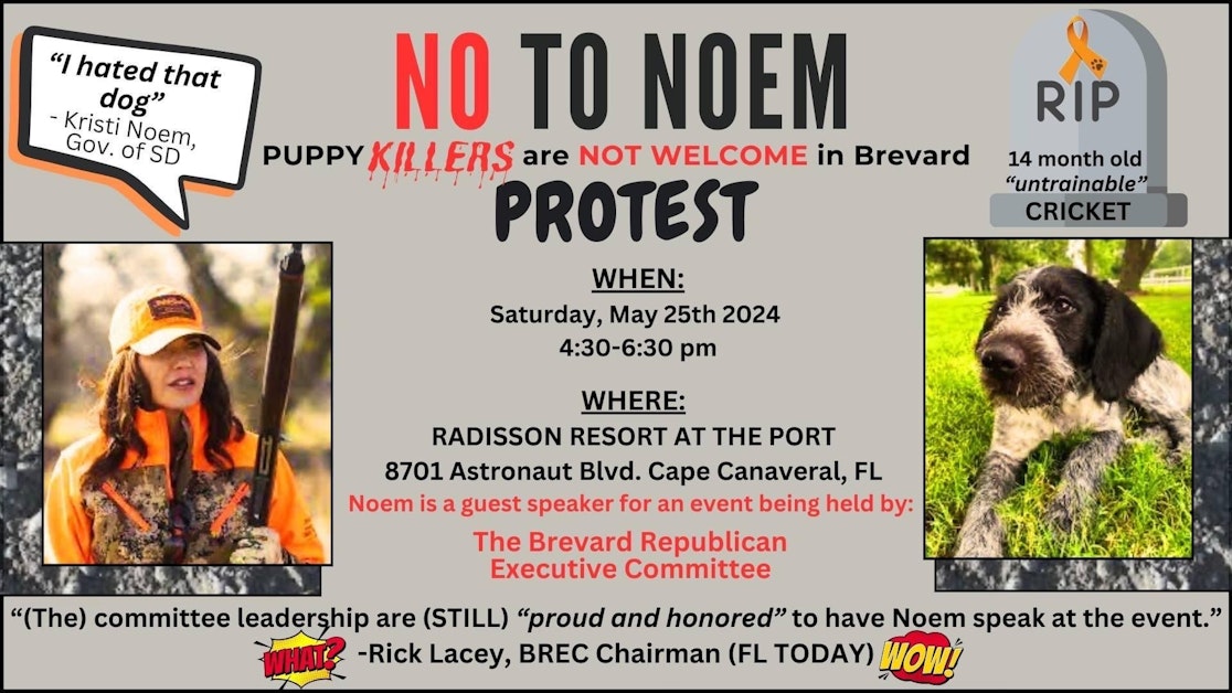 No to Noem Protest · BrevardDems