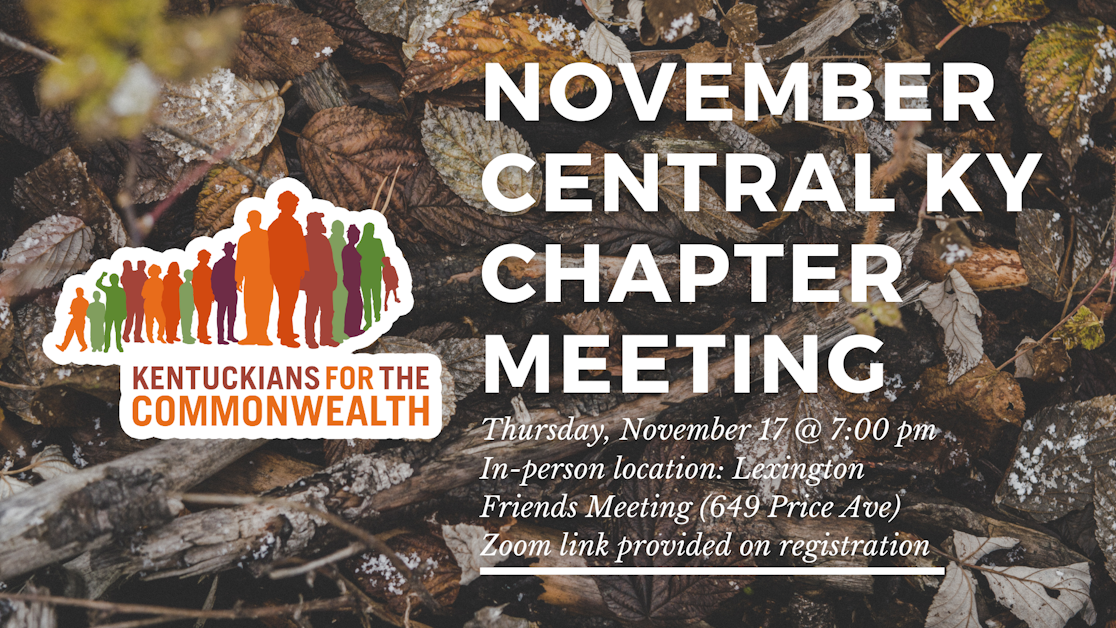 Central Kentucky November Chapter Meeting · Mobilize
