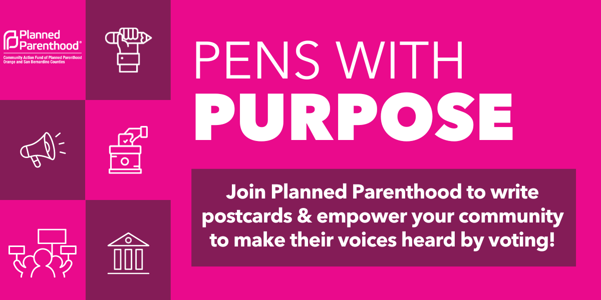 Write Postcards with Planned Parenthood to Get Out the Vote! · Mobilize