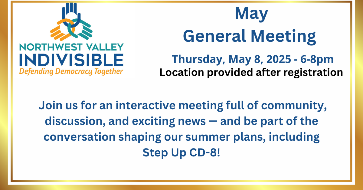 NWVI May meeting · Indivisible