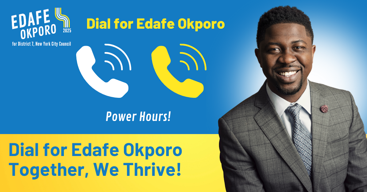 Dial for Edafe Phonebank · Mobilize