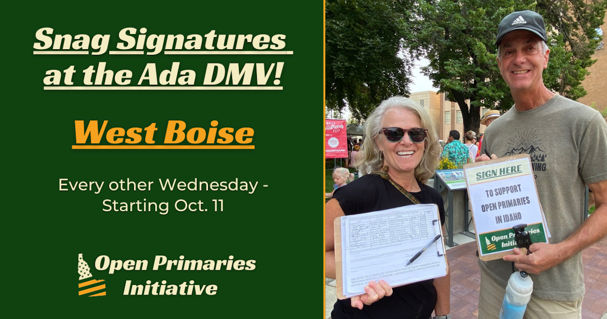 Snag Signatures at the Ada DMV (Wednesdays) · Mobilize