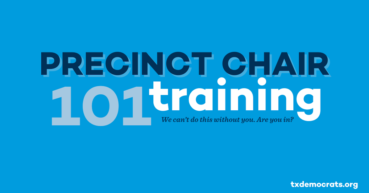 Precinct Chair 101 Virtual Training · Mobilize