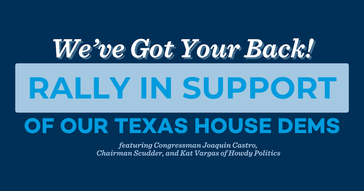 We've Got Your Back Rally! · Blue Texas