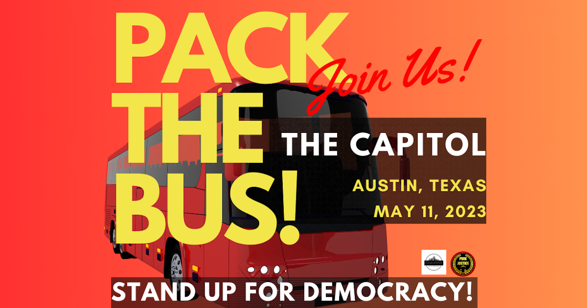 Pack the Bus: Stand Up for Democracy! · Mobilize