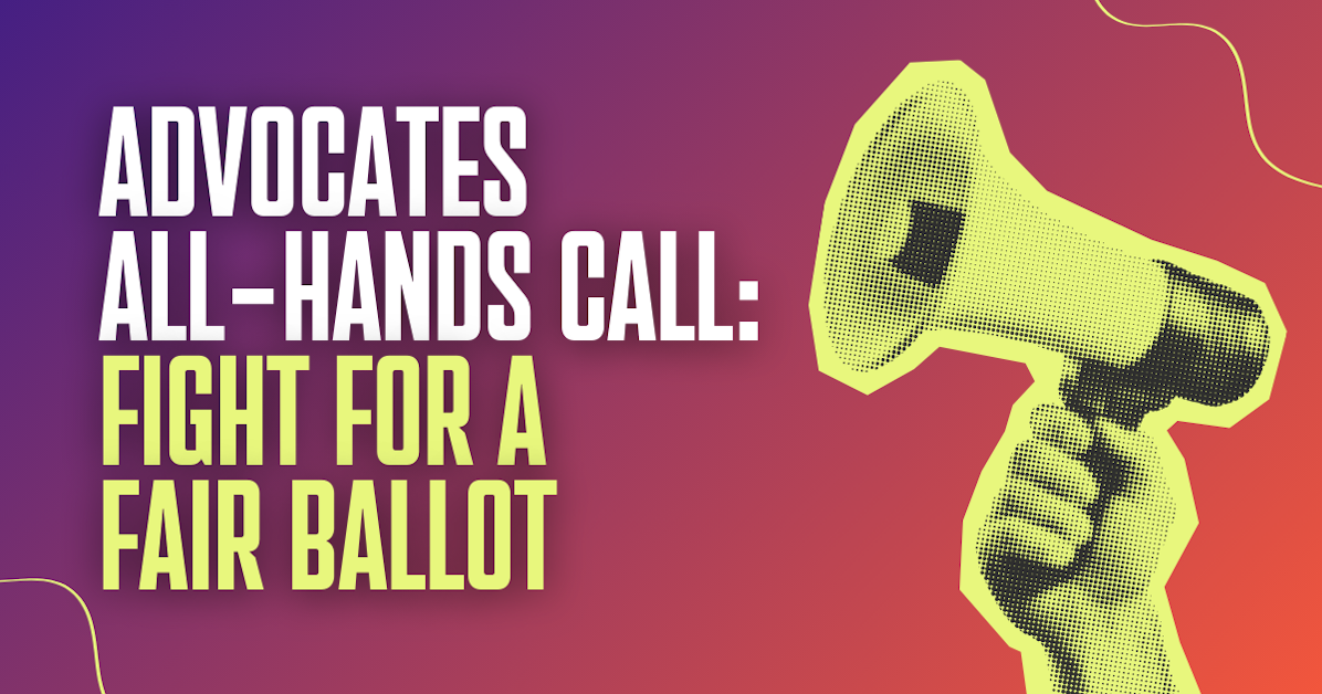 Advocate's All Hands Call: Senate Ballot Design Bill · New Jersey ...