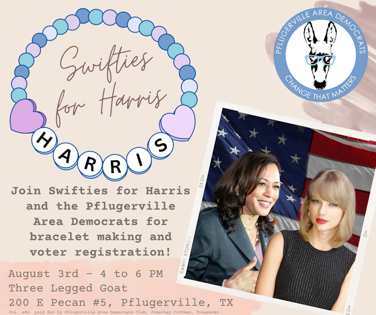 Bracelets & Voter Registration with Swifties for Harris and ...