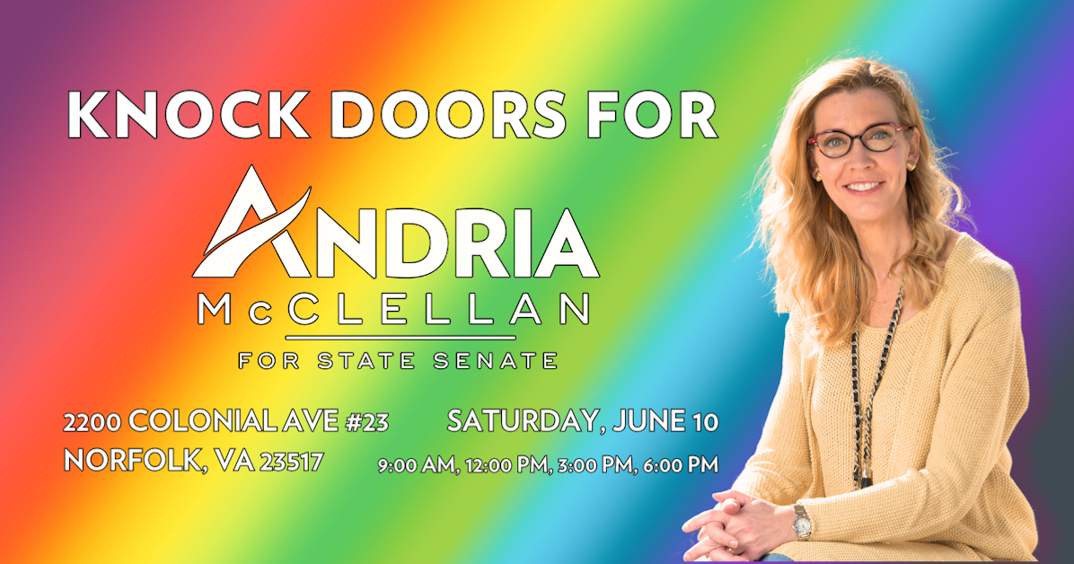 Pride Month Day of Action for Andria McClellan and SD-21 · Mobilize