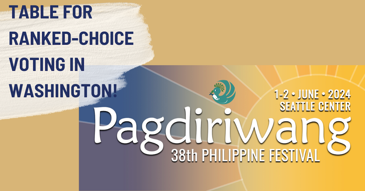 Table at the Pagdiriwang Philippine Festival · Mobilize