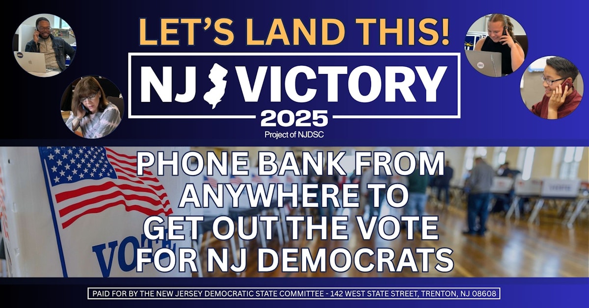 LET'S LAND THIS - Get Out The Vote Weekend Phone Bank for New Jersey ...