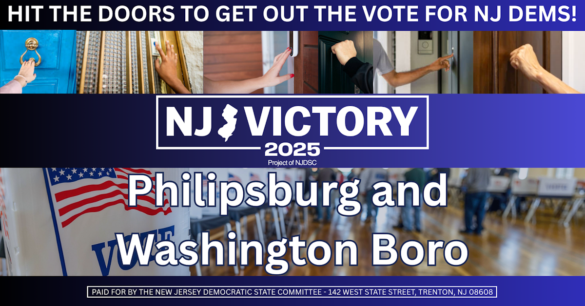 LET'S LAND THIS WARREN - Get Out The Vote for NJ Democrats in ...