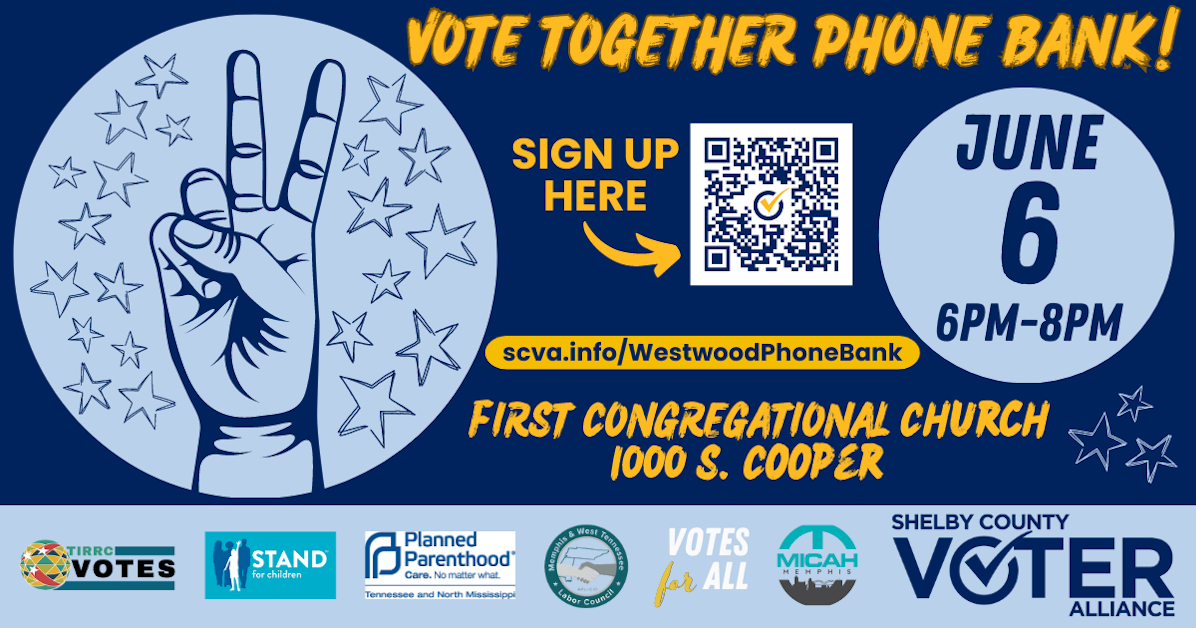 Vote Together Phone Bank with SCVA! · Votes For All
