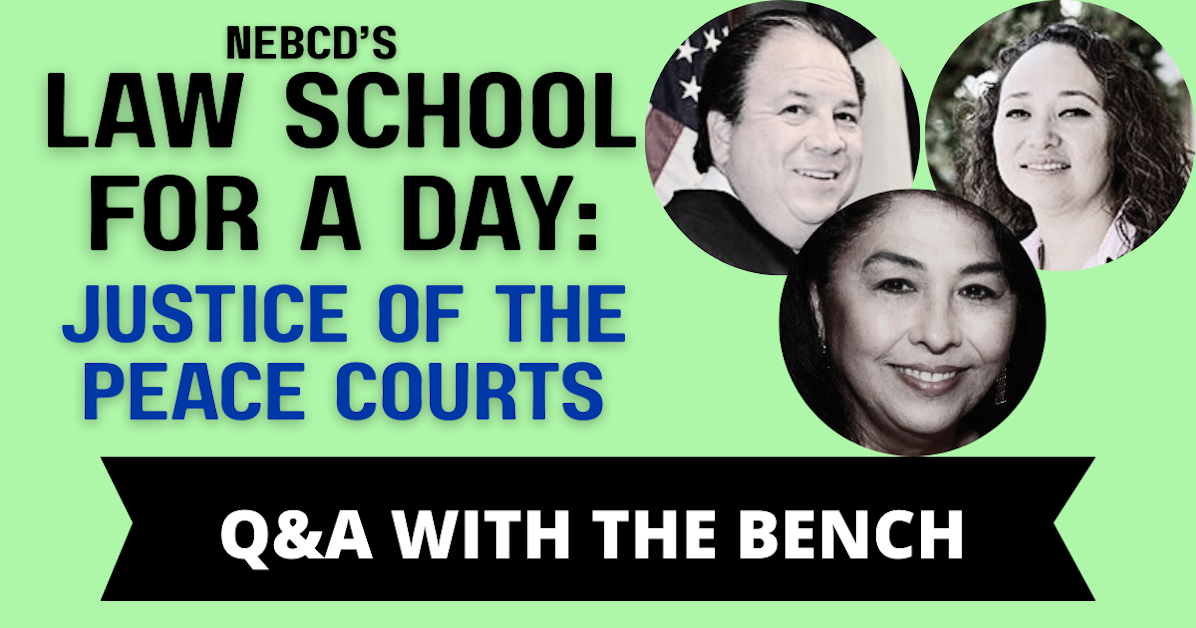 Law School for a Day: JP Courts Q&A with the Bench · Bexar County Democrats