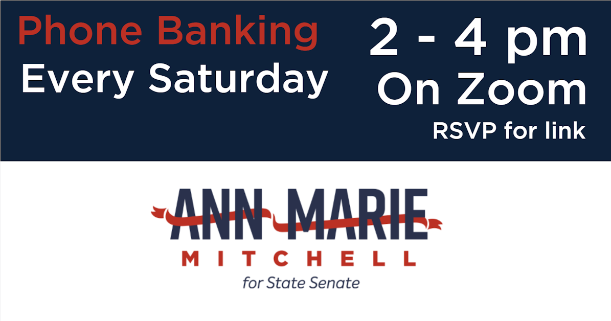 Phone bank with Ann Marie Mitchell · Mobilize