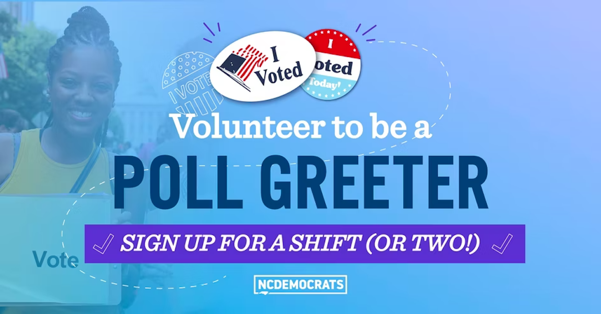 Early Voting Primary Poll Greeting - Wesley Grant Southside Center ...