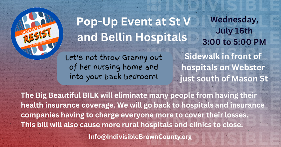 Pop-Up at St V and Bellin Hospitals 7/16/25 · Mobilize