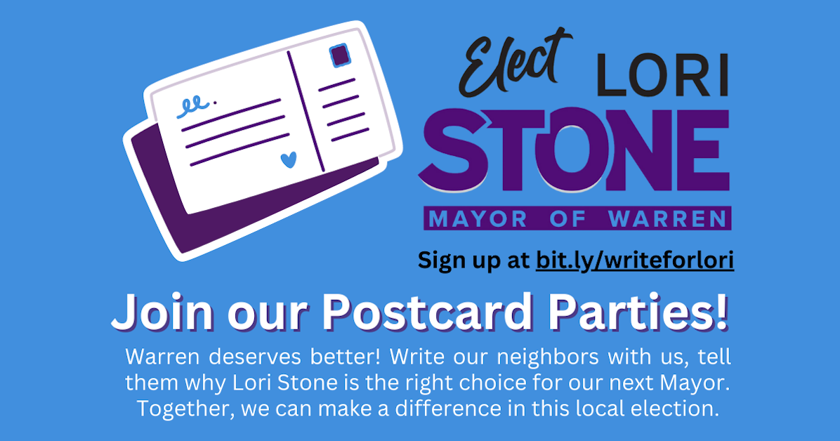 Working Together for Warren Friend-to-Friend Postcard Party · Elect ...