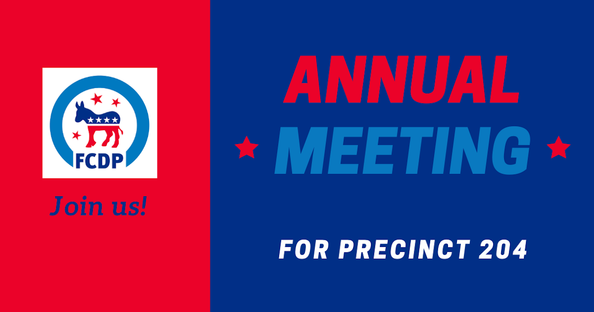 Precinct 204 Annual Meeting · Forsyth County Democratic Party