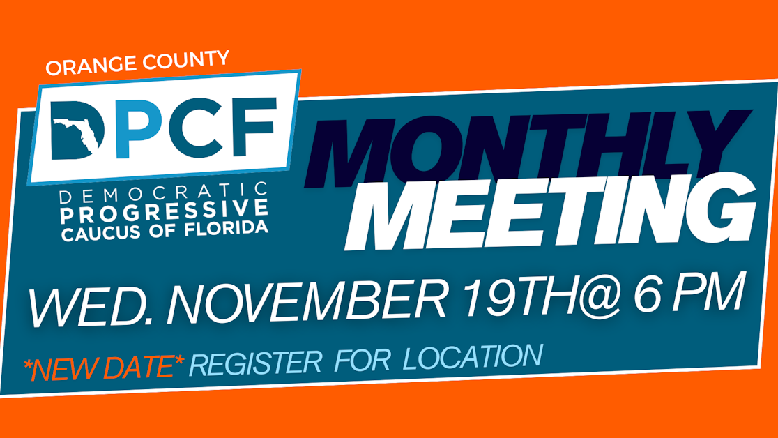 Orange County Democratic Progressive Caucus Monthly Meeting · Mobilize