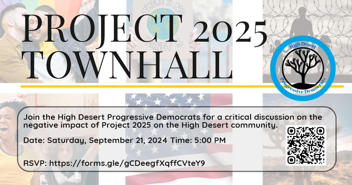 Project 2025 Townhall · California Democratic Party