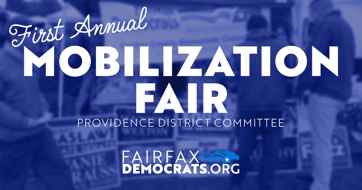 Providence Democrats Mobilization Fair · Fairfax County Democratic ...