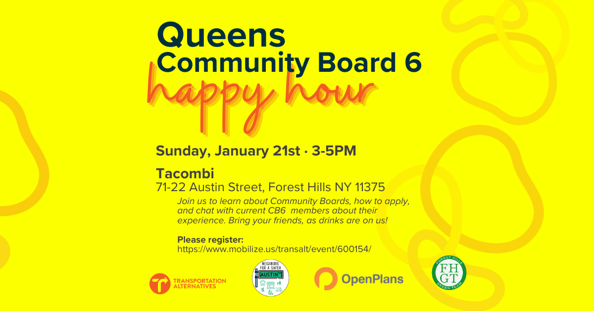 Queens Community Board 6 Information Session & Happy Hour ...