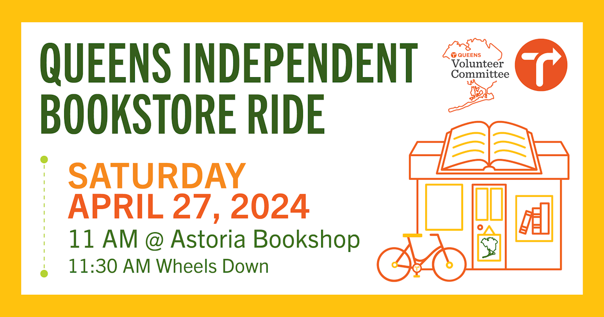 2024 Queens Independent Bookstore Ride · Transportation Alternatives