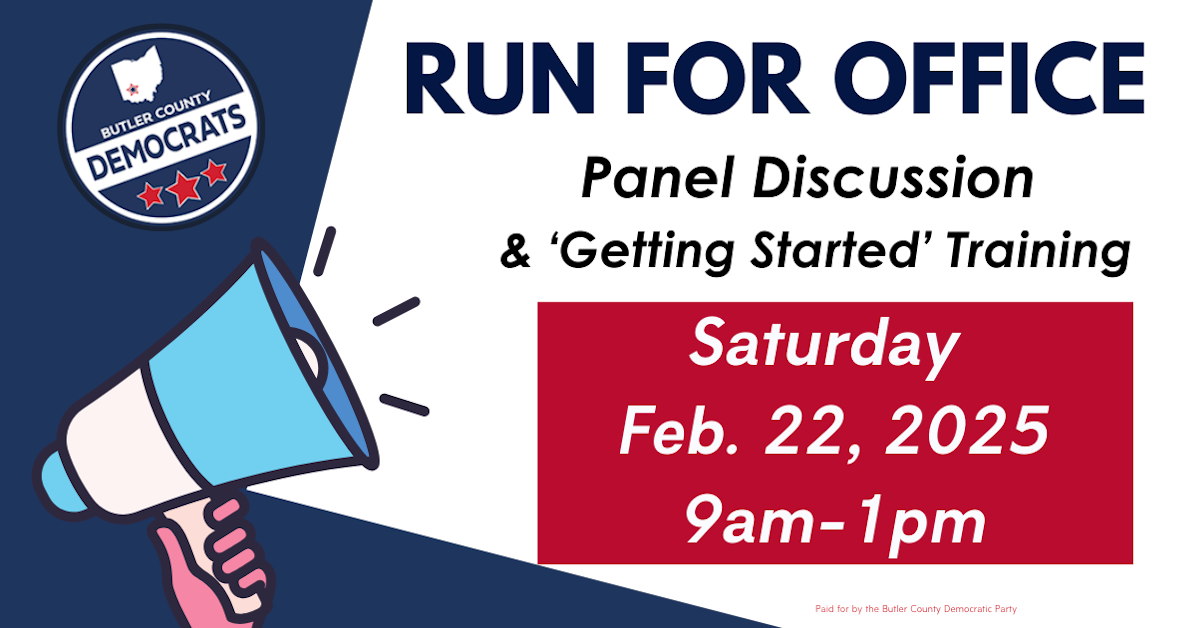 Run For Office: Prospective Candidate Forum · Butler County Democratic ...
