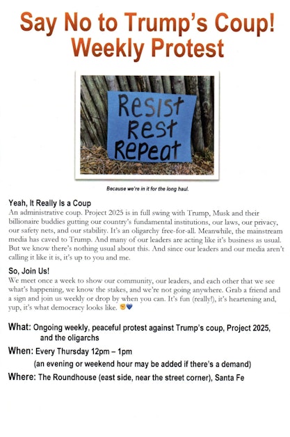 RESIST | REST | REPEAT - Every Thursday · Mobilize
