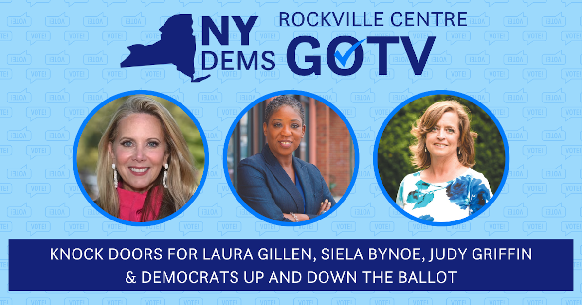 ROCKVILLE CENTRE: Get Out the Vote Canvassing for Laura Gillen, Siela ...