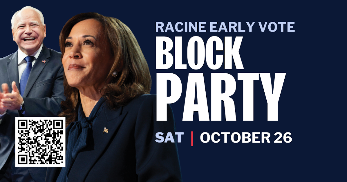 Racine Early Vote Block Party · WisDems