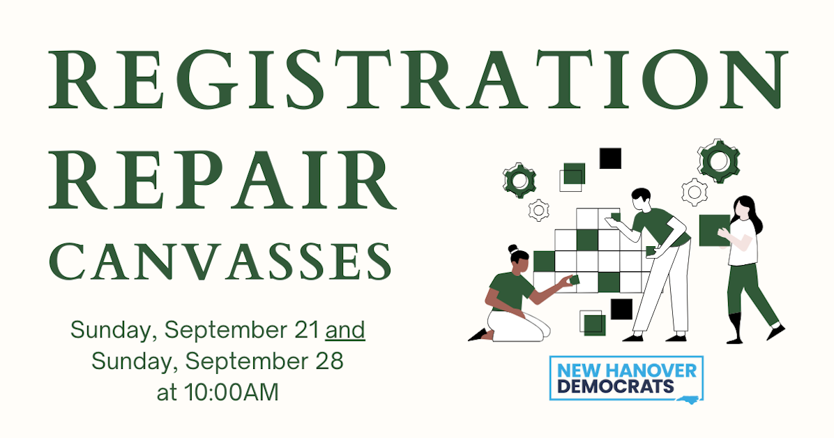 New Hanover Registration Repair Canvasses · New Hanover County ...