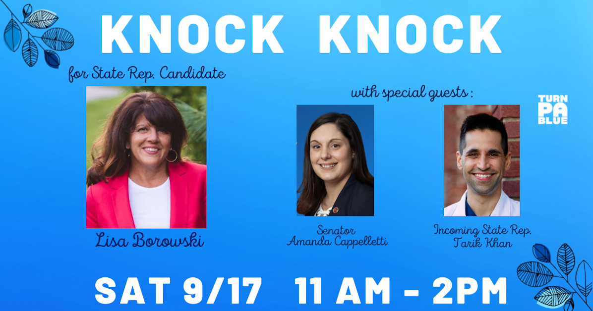 September Knock for Lisa Borowski with Turn PA Blue · Turn PA Blue