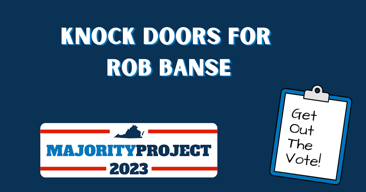 Knock Doors for Rob Banse in Lovettsville! · Mobilize