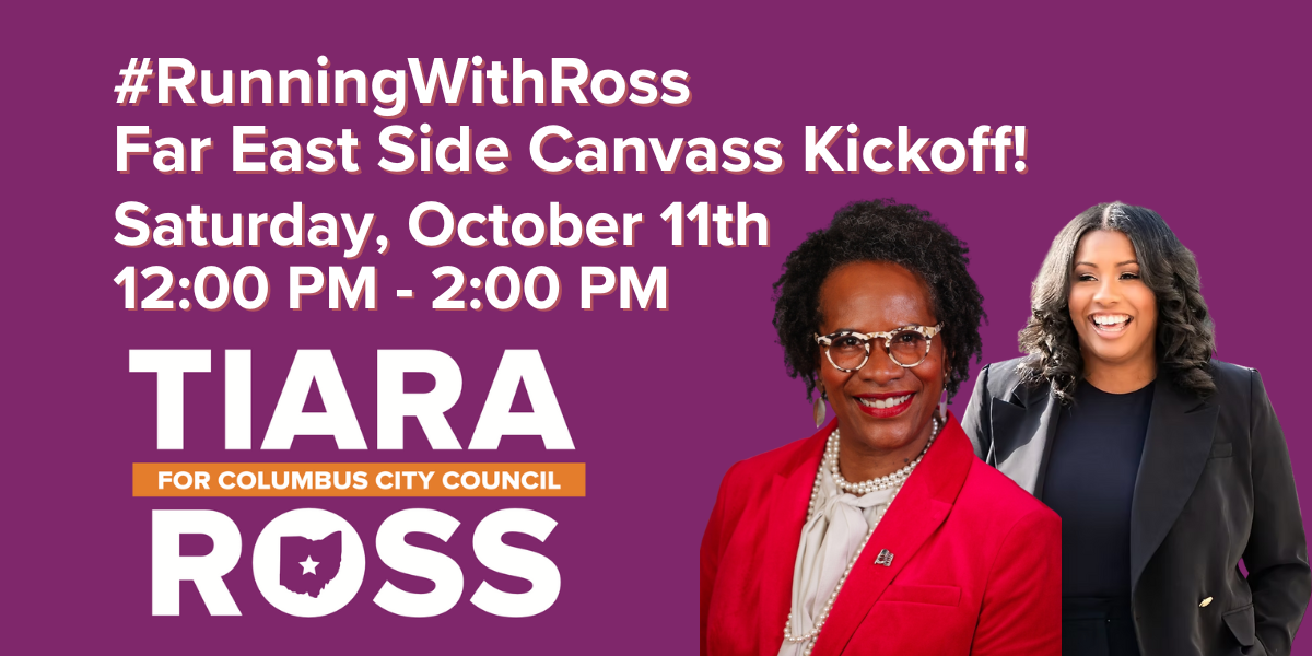 #RunningWithRoss Far East Side Canvass Launch with State Representative ...